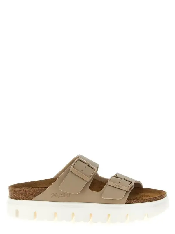 BIRKENSTOCK Arizona Pap Chunky Sandals - Beige
