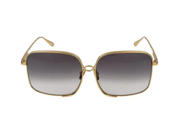 Linda Farrow Genevieve Sunglasses - Yellow Gold/light Gold