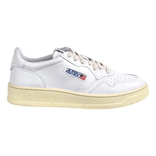 AUTRY Medalist Low Top Sneakers - Wht/wht