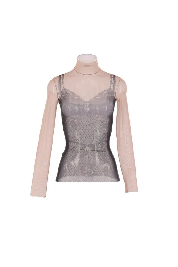Balenciaga Top - Black+ Light Beige
