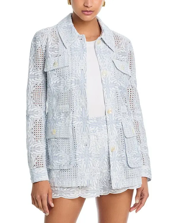 Veronica Beard Kiki Jacket - Blue/white