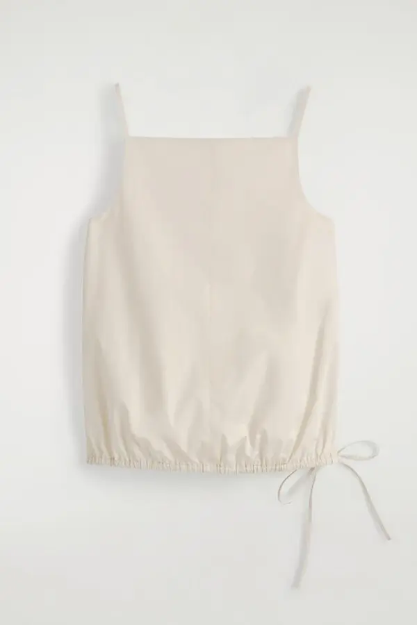 Cos Tie-detail Cotton Top
