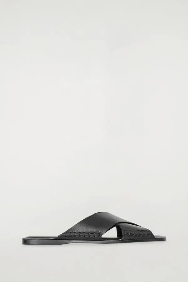 Cos Crossover Leather Sandals
