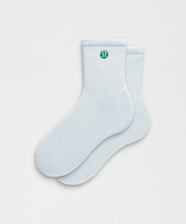Lululemon Daily Essential Quarter Socks - Mint Breeze