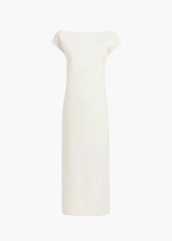 Khaite Ayame Cotton Dress - Chalk