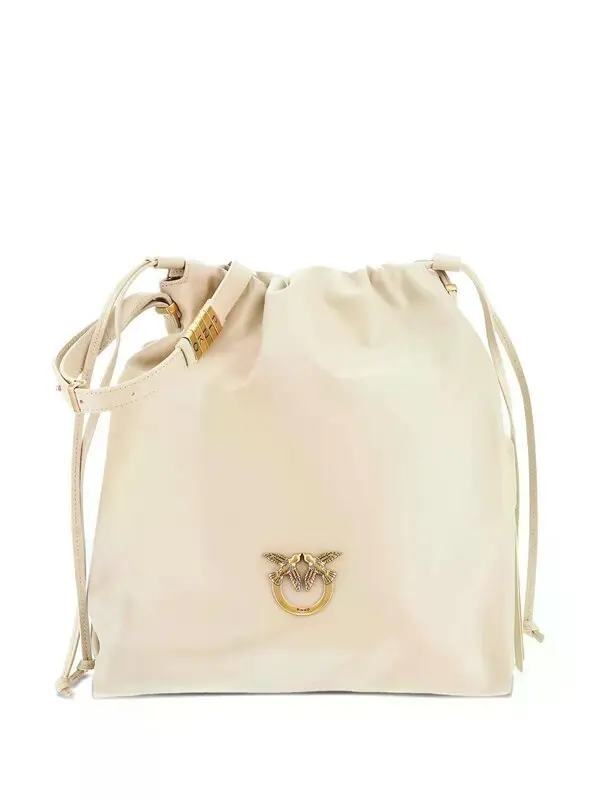 Pinko Love Birds Shoulder Bag - Neutrals