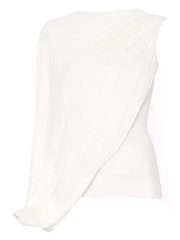 MANURI Lillies Blouse - White