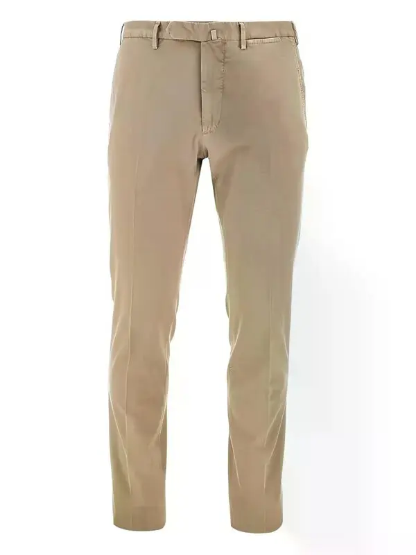 SANTANIELLO Pressed-crease Chinos