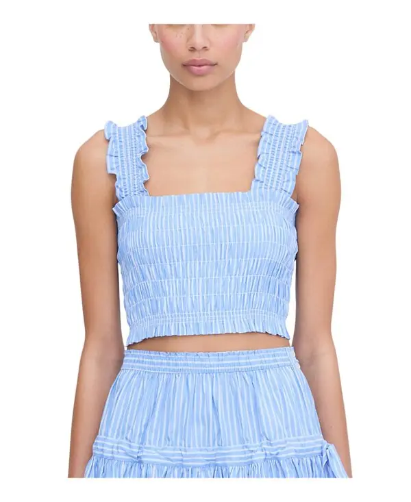 Hill House Home The Azalea Nap Top - Blue Stripe