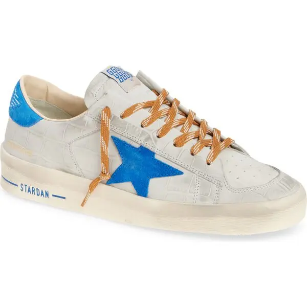 Golden Goose Stardan Croc Embossed Sneakers
