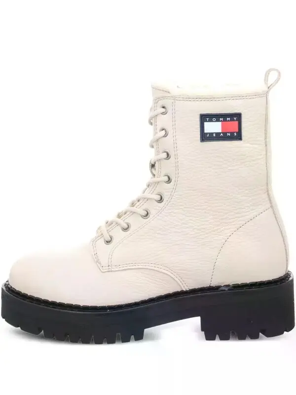 Tommy Hilfiger Leather Combat Boots