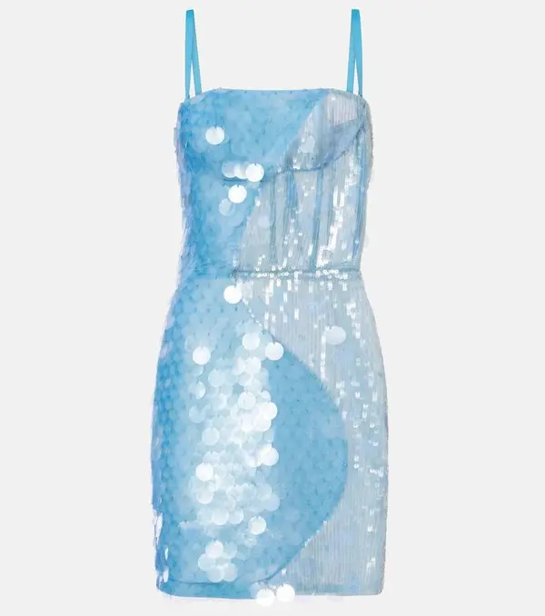NENSI DOJAKA Sequined Minidress - Blue