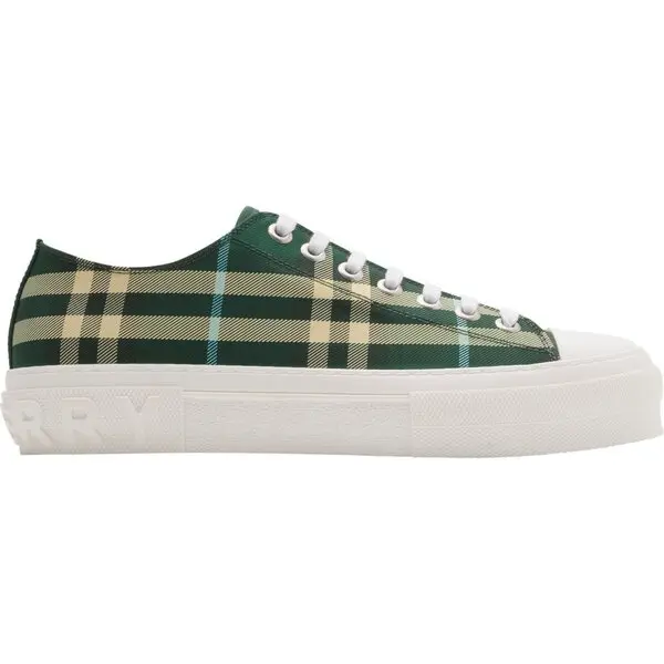Burberry Check Nylon Blend Sneakers - Leaf