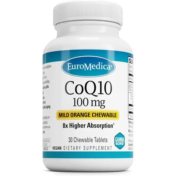 EUROMEDICA Coq10 100mg Chewable Tablet 30 Tablets