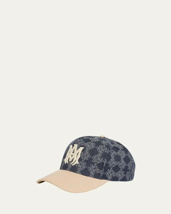 Amiri Ma Quad Denim Baseball Cap - Indigo