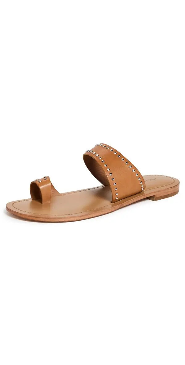 Free People Amelie Studded Sandals - Cognac