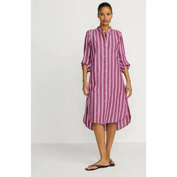 burgundy shirt dress midi Yumi Burgundy Rib Knit Midi Shirt Dress With Snaffle Belt main image 0