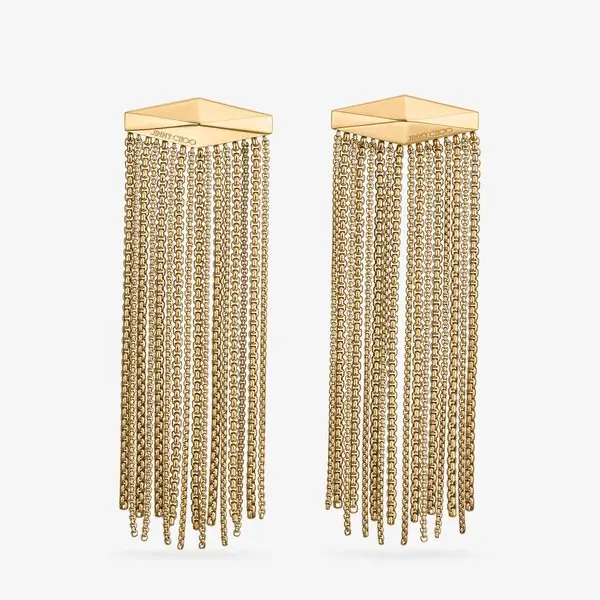 JIMMY CHOO Zandra Gold-finish Crystal Earrings