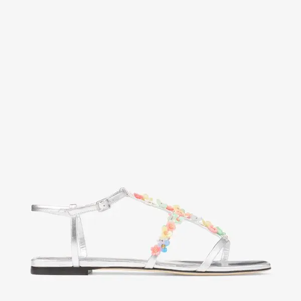 JIMMY CHOO Gwyn Daisy Flat Sandal