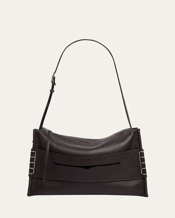 JW Anderson Calfskin Suede Loafer Messenger Bag - Brown