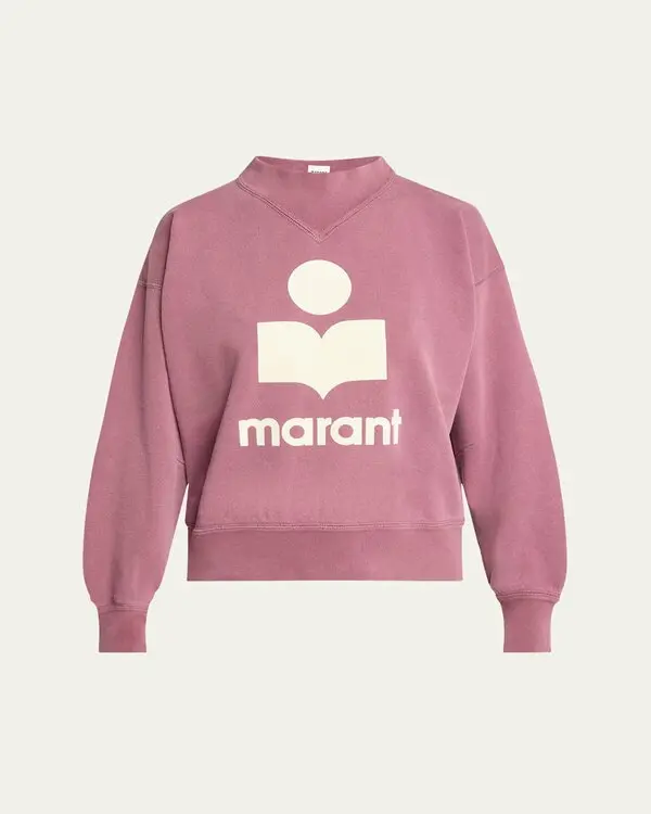 Isabel Marant Moby Mock-neck Pullover - Raspberryecru