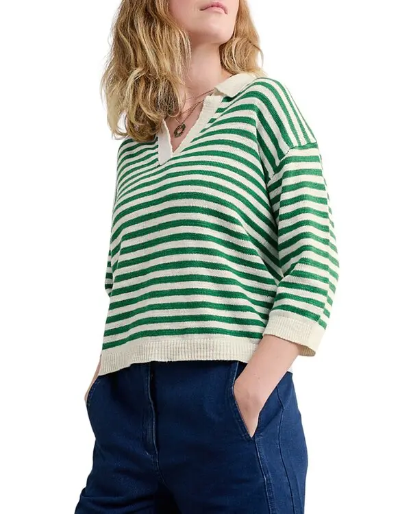 SEASALT CORNWALL Gwynver Sweater - Mini Cornish Island Ecru
