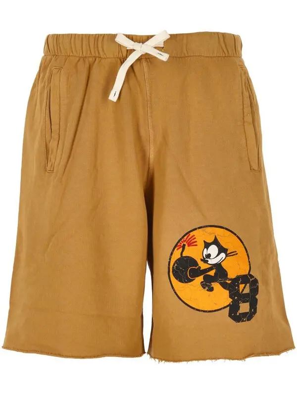 FRONT STREET 8 Cotton Shorts - Brown