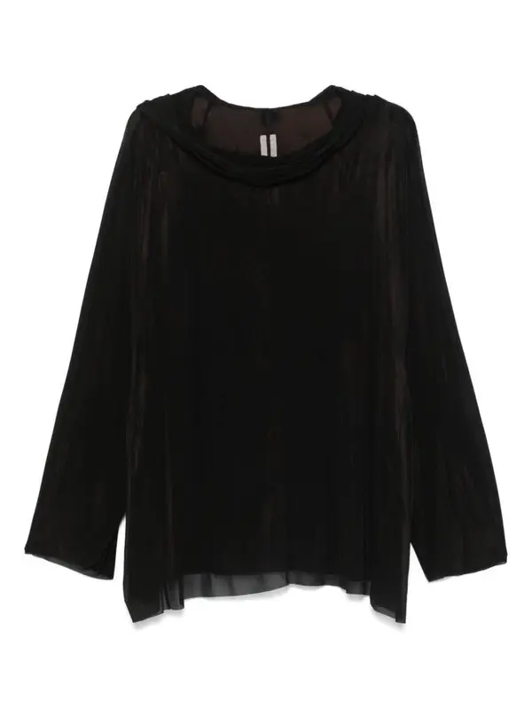 Rick Owens Wool Blend Belted Hoodie