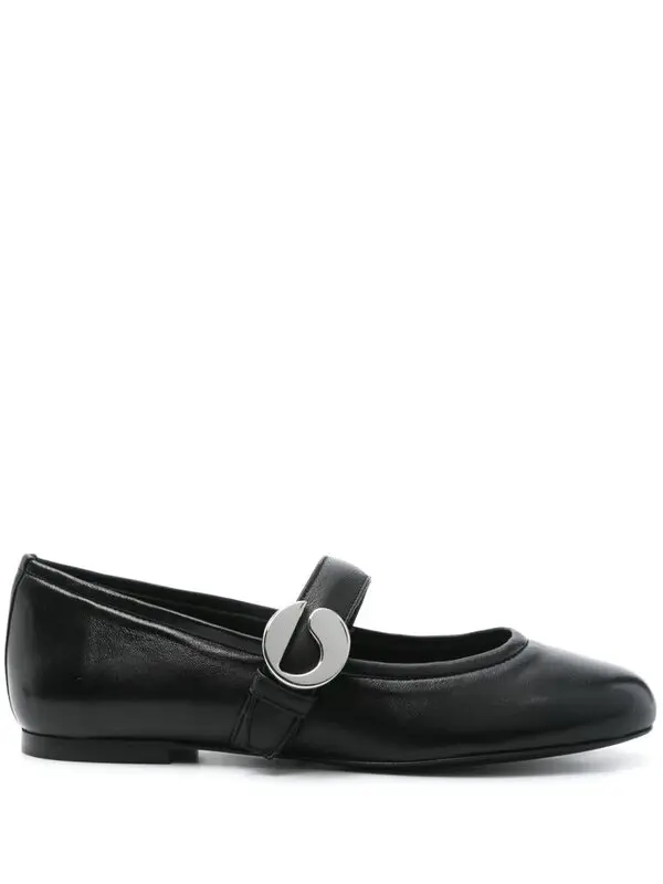 Coperni Leather Ballet Flats - Black