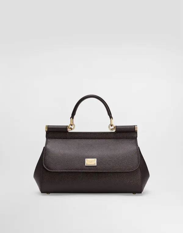 Dolce & Gabbana Medium Sicily Handbag - Bordeaux