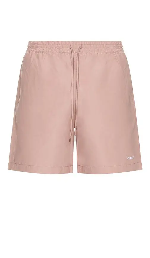 Obey Easy Swim Shorts - Mauve