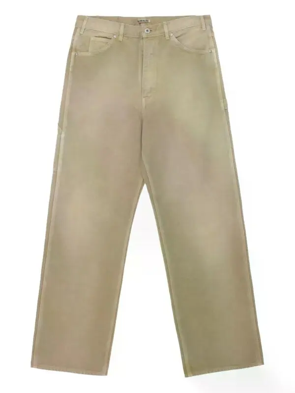 Auralee Faded Duck Trousers - Neutrals