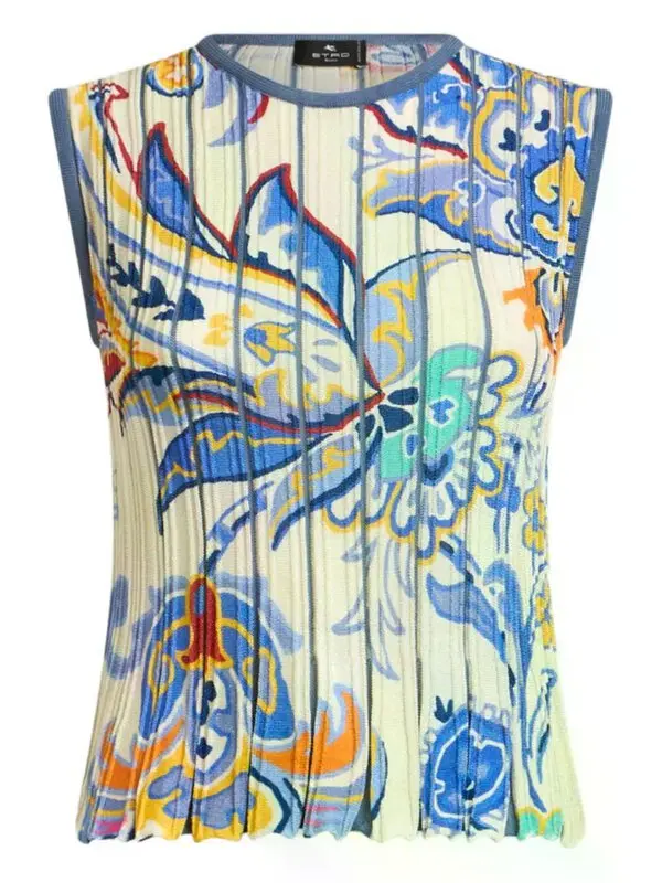 Etro Printed Knitted Top