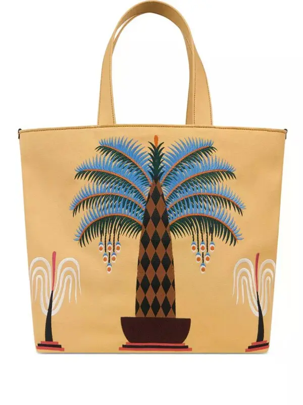 Etro X Agostino Iacurci Canvas Tote Bag - Yellow