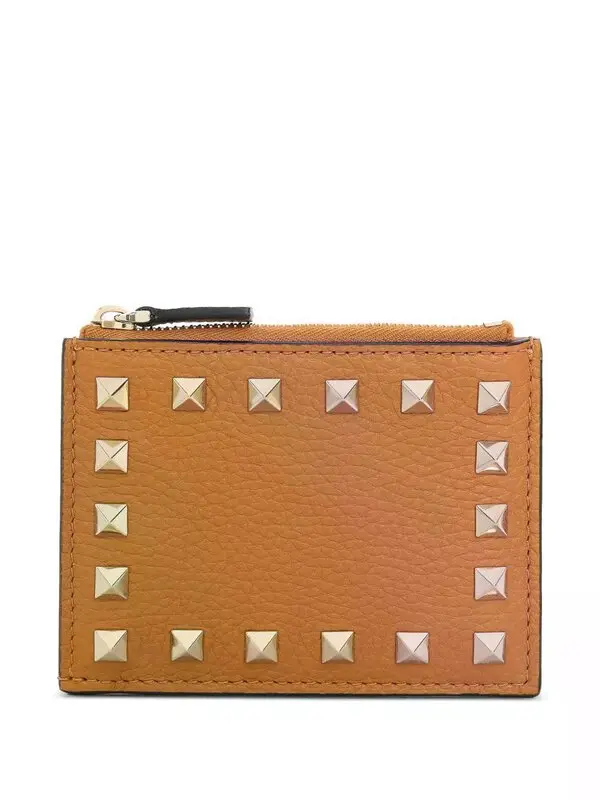 Valentino Garavani Stud-embellished Wallet - Orange