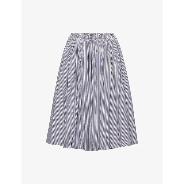 Prada Cotton Poplin Midi Skirt