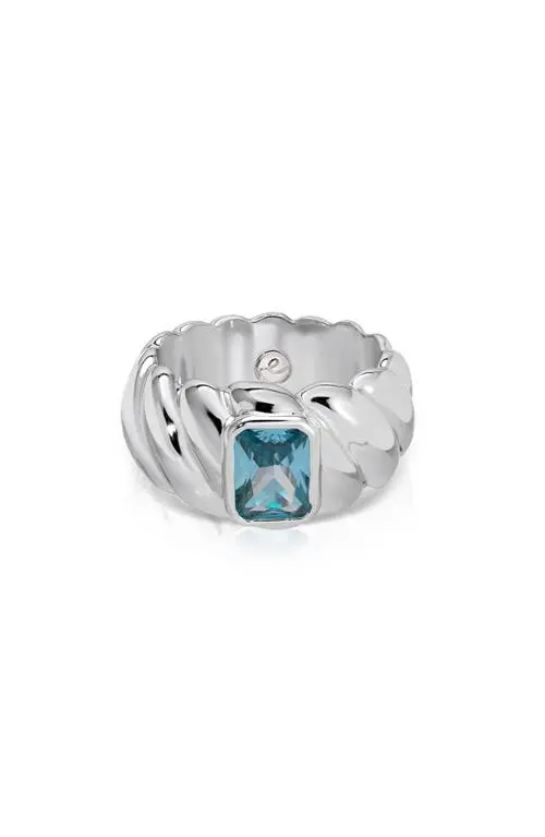 Ettika So Twisted Crystal Statement Ring
