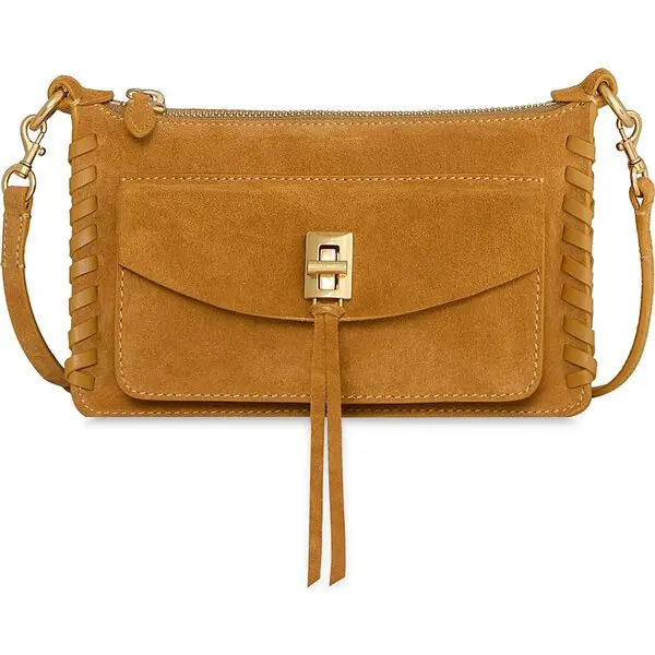 Rebecca Minkoff Darren Whipstitched Mini Top Zip Crossbody Bag
