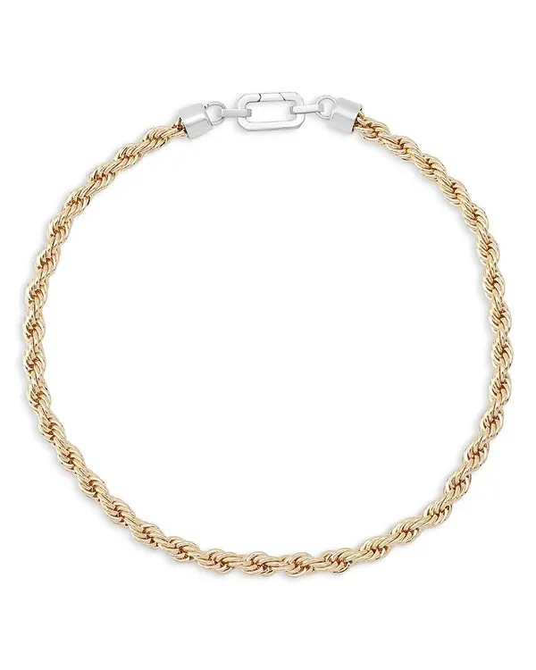 All Saints Statement Rope Chain Collar Necklace - Gold