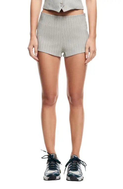 Lioness Chloe Low Rise Pinstripe Shorts