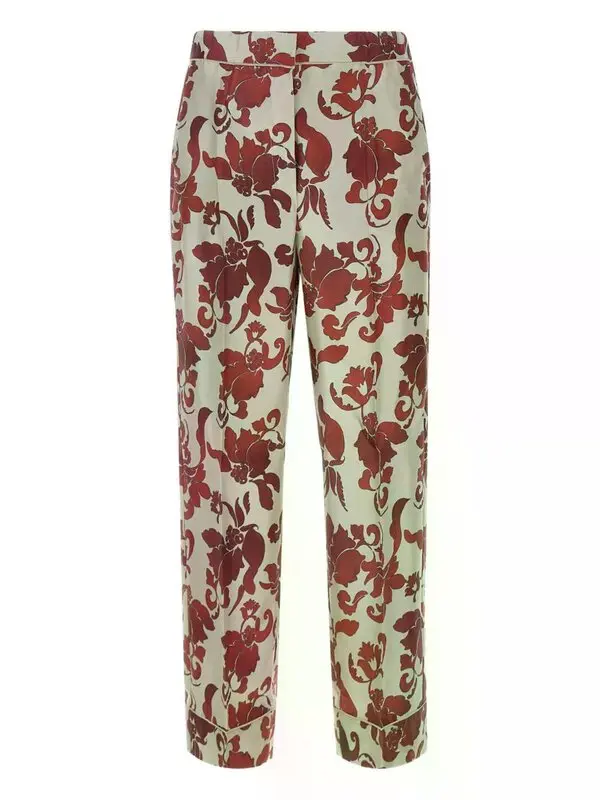 Max Mara Silk Flared Trousers