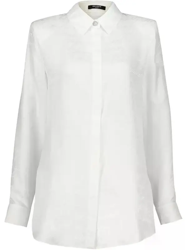 Balmain Jacquard-pattern Shirt