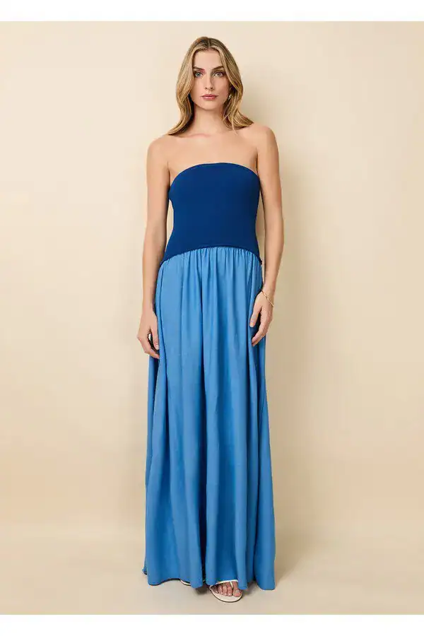 Solid & Striped Strapless Soglio Dress Maritime Navy / Marina Blue XL / Maritime Navy / Marina Blue