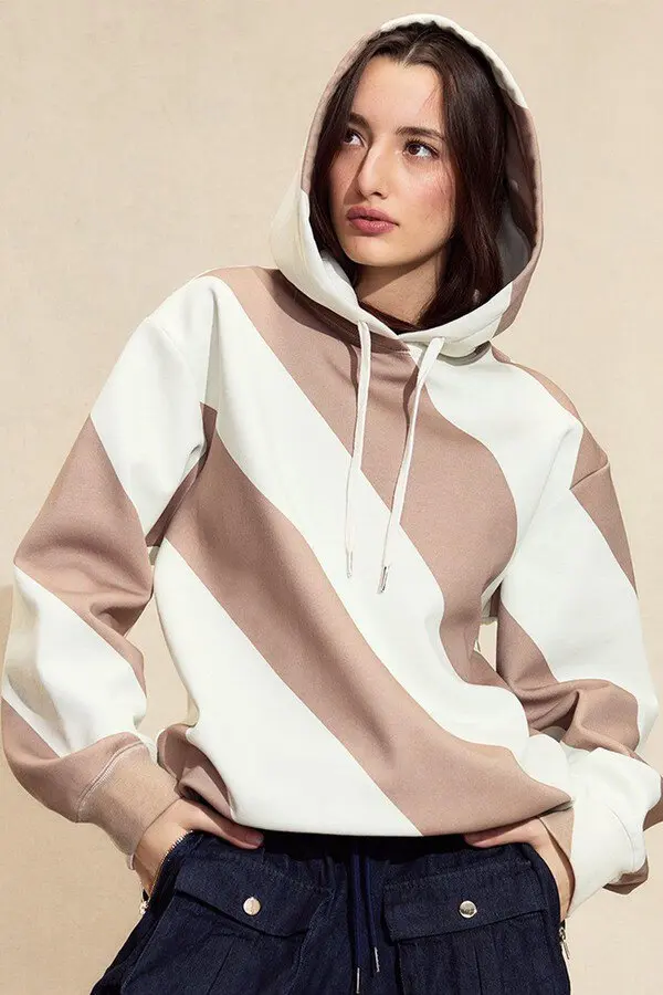 Cynthia Rowley Striped Hoodie - Stripe