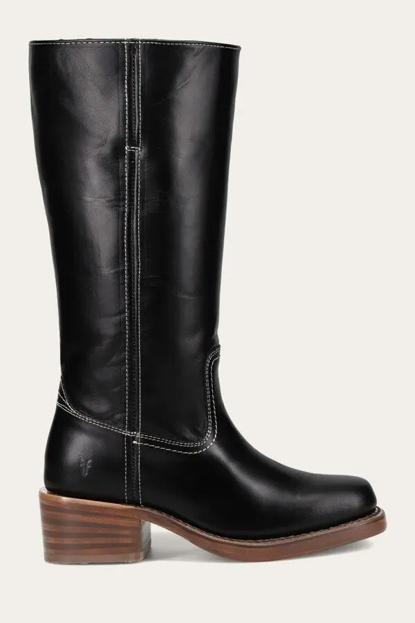 Frye Campus 14l Wide Calf Boots - Black