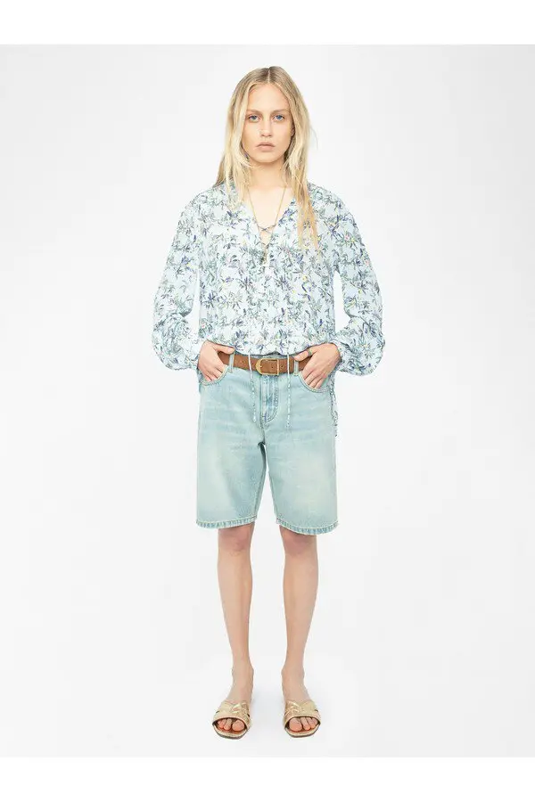 Zadig&Voltaire Tamela Floral Tunic Blouse - Multicolor / White