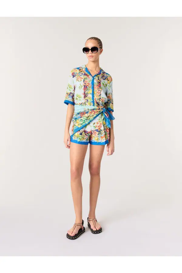 Maje Patterned Shorts - Multicolor
