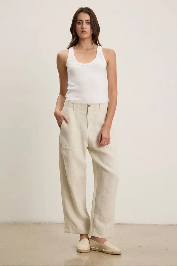 Velvet By Graham & Spencer Issa Linen Pant