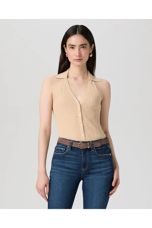 Paige Sweater Tank - Brown