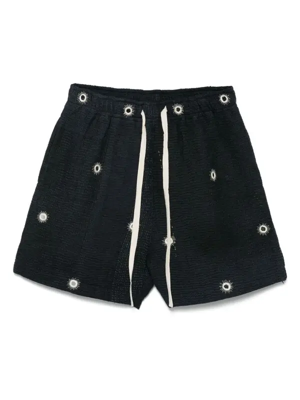 KARTIK RESEARCH Embroidered Motif Shorts